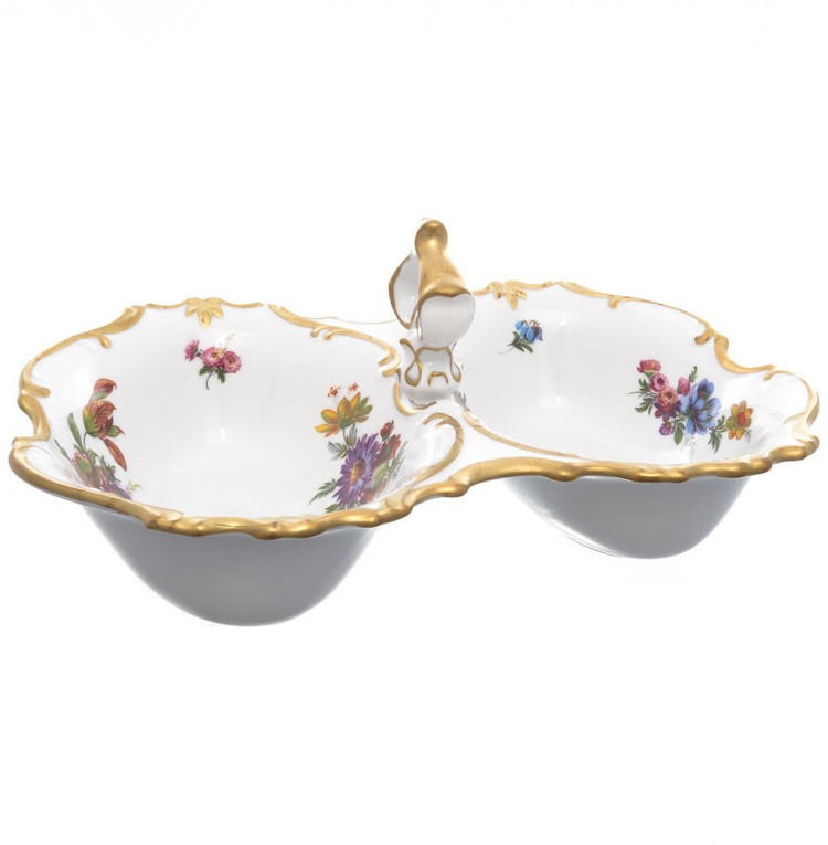 Менажница 2-х секционная 26 см Chodov "Корона /Мейсенский букет ...