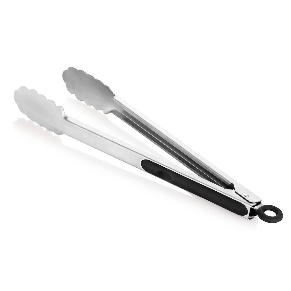 Щипцы для гриля 30 см с черной силиконовой ручкой PL Proff Cuisine ...